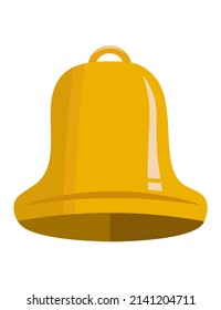 Yellow Bell Icon Vector Isolated Illustration Stock Vector (Royalty ...