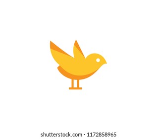 Yellow Bird Logo Stock Vector (Royalty Free) 1172858965