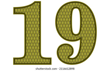 2,325 Number Nineteen Vector Images, Stock Photos & Vectors | Shutterstock