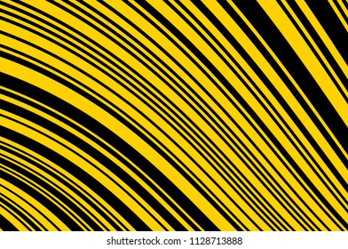 Yellow Black Striped Background Bright Pattern Stock Vector (Royalty ...