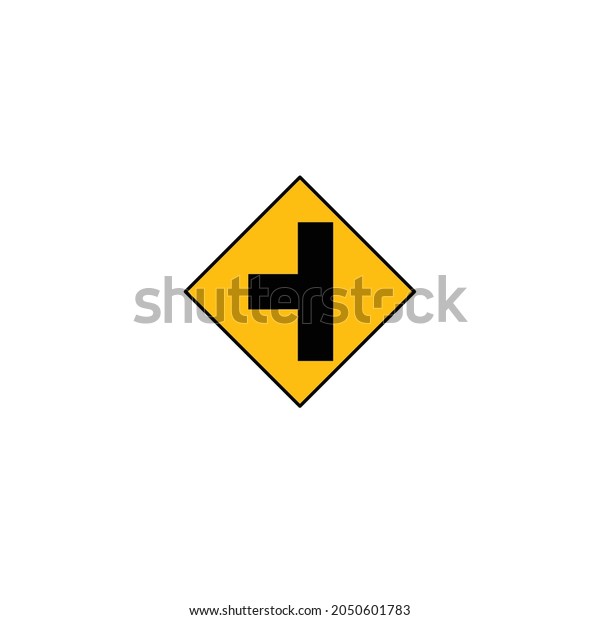 Yellow Black Traffic Sign Stock Vector (Royalty Free) 2050601783 ...