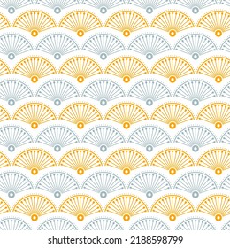 Yellow Blue Geometric Tile Elegant Seamless Stock Vector (Royalty Free ...