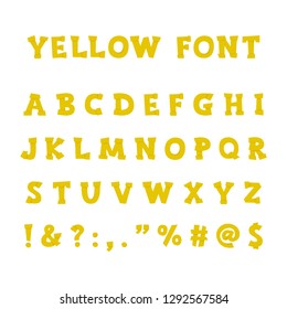 Vektor Stok English Alphabet Numerals Yellow Golden Balloons (Tanpa ...