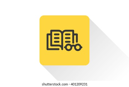 Yellow Book Icon Stock Vector (Royalty Free) 401209231 | Shutterstock