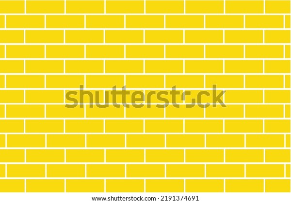 Yellow Brick Wall Tile Background Vector Stock Vector (Royalty Free ...
