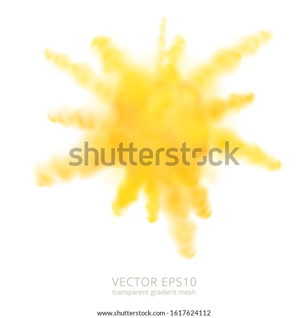Yellow Burst Explosion Fresh Juice Color Stock Vector (Royalty Free ...