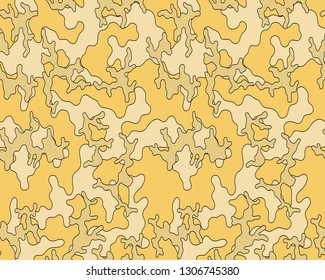 Yellow Camouflage Patternseamless Vector Wallpaper Stock Vector ...