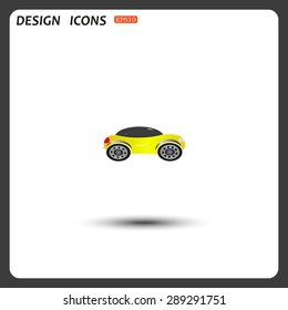 Yellow Car Icon Vector Design Stock Vector (Royalty Free) 289291751 ...