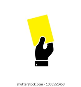 Yellow Card Icon Symbol Vector On Stock Vector (Royalty Free ...