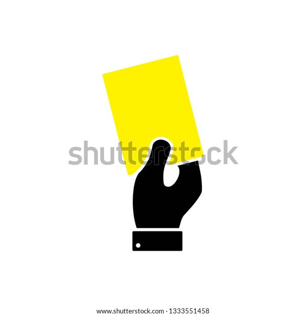 Yellow Card Icon Symbol Vector On Stock Vector (Royalty Free ...