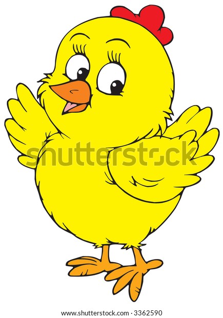 Yellow Chicken Stock Vector (Royalty Free) 3362590