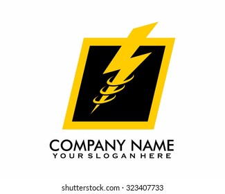Yellow Clap Thunder Lightning Flash Vector Stock Vector (Royalty Free ...