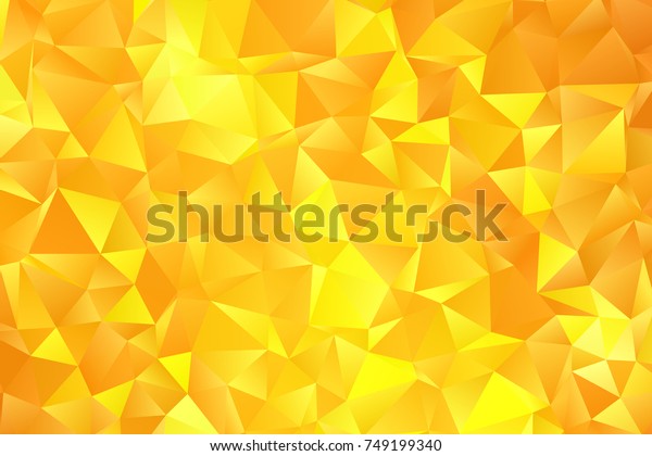Yellow Color Geometric Rumpled Triangular Low Stock Vector (Royalty ...