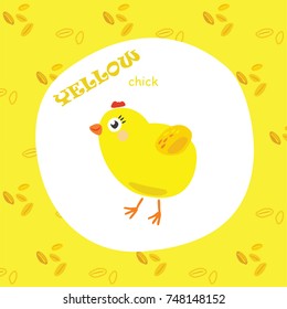 Yellow Color Learning Card Your Baby Stock Vector (Royalty Free ...
