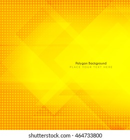 Yellow Color Modern Polygon Background Design Stock Vector (Royalty ...