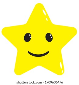 Yellow Color Star Pattern On White Stock Vector (Royalty Free ...