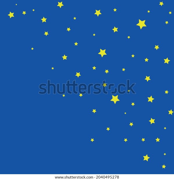 Yellow Color Star Patterns On Blue Stock Vector (Royalty Free ...