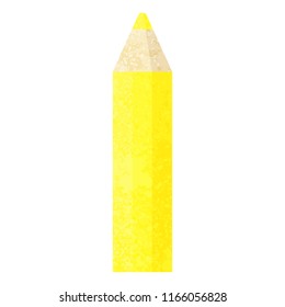 Yellow Coloring Pencil Graphic Vector Illustration Stock Vector ...