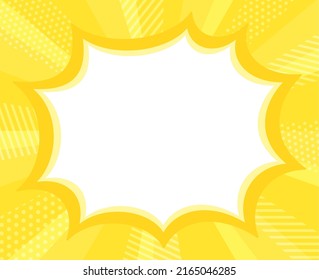 Yellow Concentrated Lines Scream Bubble Stock Vector (Royalty Free ...