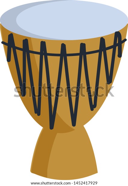 Yellow Conga Drum Vector Color Drawing Stock Vector (Royalty Free ...