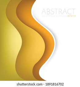 Vektor Stok Yellow Curve Vector Background White Spaces (Tanpa Royalti ...