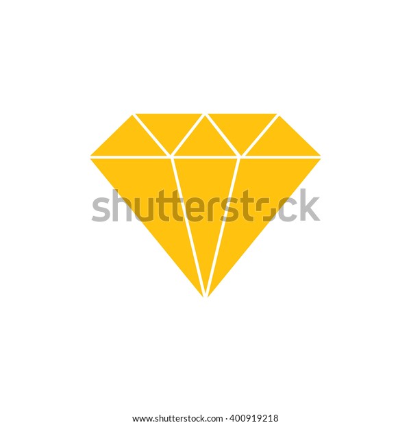 Yellow Diamond Icon Vector Illustration 库存矢量图（免版税）400919218 | Shutterstock