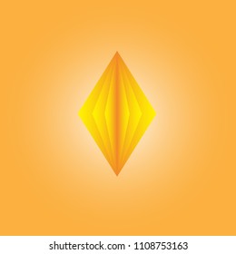 Yellow Diamond Vector Illustration Stock Vector (Royalty Free ...