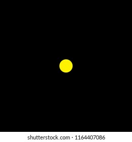 Yellow Dot On Black Background Middle Stock Vector (Royalty Free ...