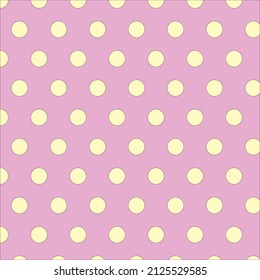 Yellow Dots On Pink Background Stock Vector (Royalty Free) 2125529585 ...