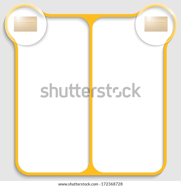 Yellow Double Text Box Any Text Stock Vector (Royalty Free) 172368728 ...