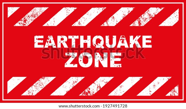 Yellow Earthquake Zone Sign Vector Icon Stock Vector (Royalty Free ...
