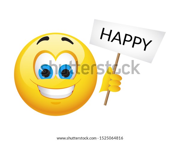 Yellow Emoticons Emojis Vector Illustration Realistic Stock Vector ...
