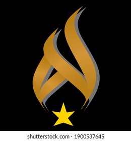 Yellow Energy Element Logo Design Stock Vector (Royalty Free ...