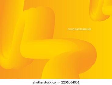 Yellow Fluid Flow Liquid Curve White Stock Vector (Royalty Free ...
