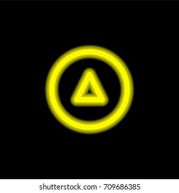 Yellow Glowing Neon Ui Ux Icon Stock Vector (Royalty Free) 709686385 ...