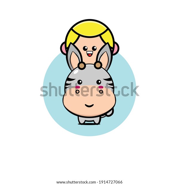 Yellow Haired Boy Character Illustration Design Stock Vector (Royalty ...
