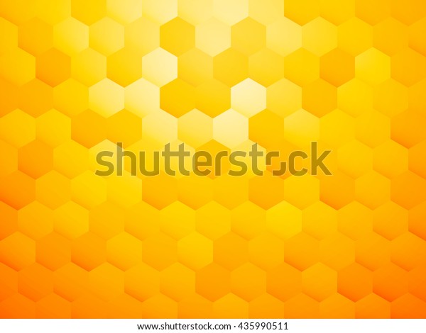 Yellow Hexagon Abstract Background Stock Vector (Royalty Free ...