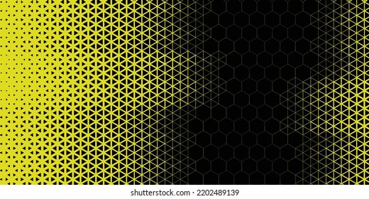 Yellow Hexagon Black Abstract Background Stock Vector (Royalty Free ...