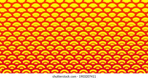 Yellow Japanese Paper Japanese Pattern Background Stock Vector (Royalty ...