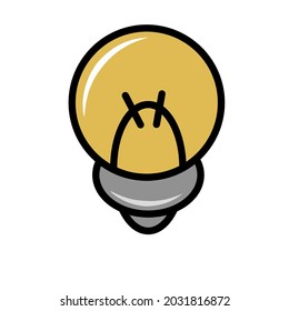 Yellow Lamp Logo Vector Hd Stock Vector (Royalty Free) 2031816872 ...