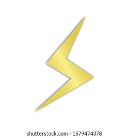 Yellow Lightning Logo Icon Design Illustration Stock Vector (Royalty ...
