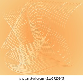 Yellow Line Art Background Design Template Stock Vector (Royalty Free ...