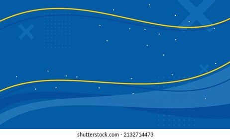 Yellow Line Blue Abstract Background Stock Vector (Royalty Free ...
