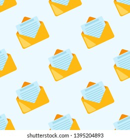 Yellow Mail Symbol Flat Graphic Illustration Stock Vector (Royalty Free ...