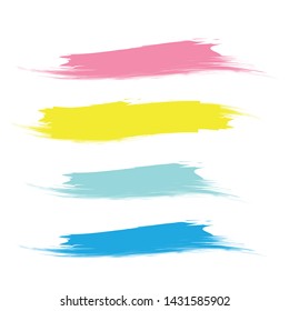 Yellow Marker Text Selection Yellow Watercolor Stock Vector (Royalty ...