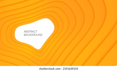 Yellow Modern Abstract Background 3d Papercut Stock Vector (Royalty ...