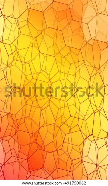Yellow Orange Color Hexagon Background Vector Stock Vector (Royalty ...