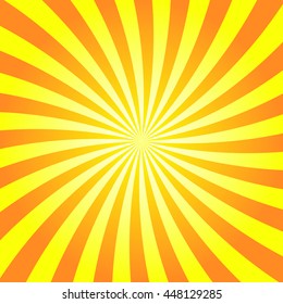 Yellow Orange Rays Poster Popular Ray Stock Vector (Royalty Free ...