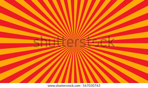 Yellow Orange Rays Poster Popular Ray Stock Vector (Royalty Free) 567030763