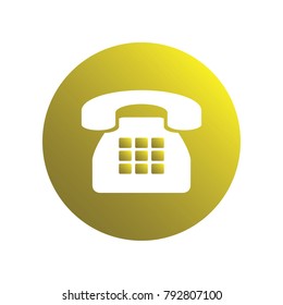 Yellow Phone Icon Stock Vector (Royalty Free) 792807100 | Shutterstock